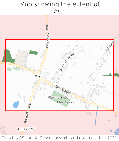 Where is Ash? Ash on a map