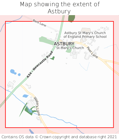Where is Astbury? Astbury on a map