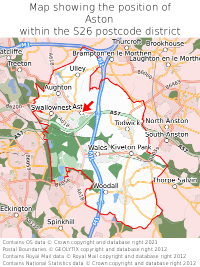 Where is Aston? Aston on a map