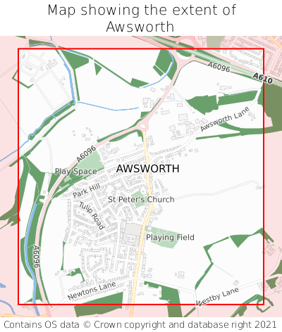 Where is Awsworth? Awsworth on a map