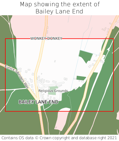 Where is Bailey Lane End? Bailey Lane End on a map