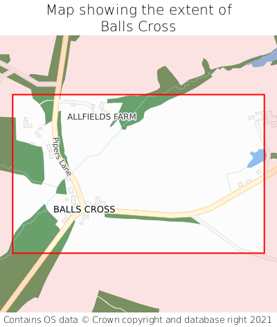Where is Balls Cross? Balls Cross on a map