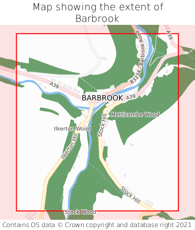 Where is Barbrook? Barbrook on a map
