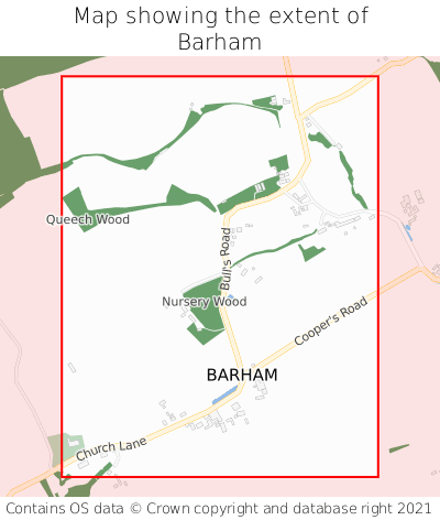 Where is Barham? Barham on a map