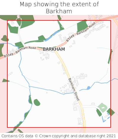 Where is Barkham? Barkham on a map