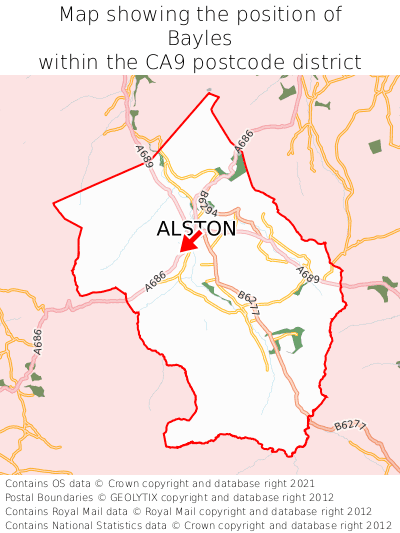 Where is Bayles? Bayles on a map