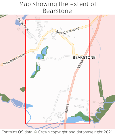 Where is Bearstone? Bearstone on a map