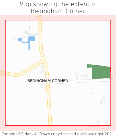 Where is Bedingham Corner? Bedingham Corner on a map