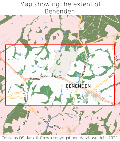Where is Benenden? Benenden on a map