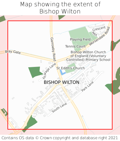 Where is Bishop Wilton? Bishop Wilton on a map