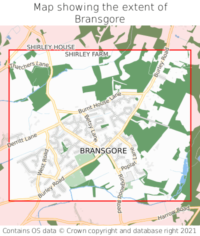 Where is Bransgore? Bransgore on a map