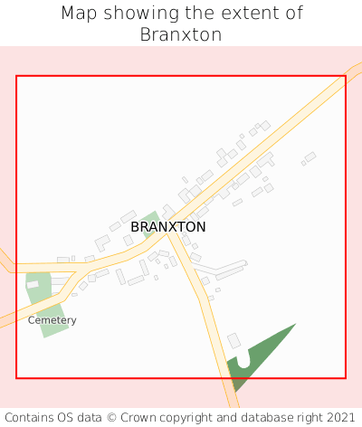 Where is Branxton? Branxton on a map