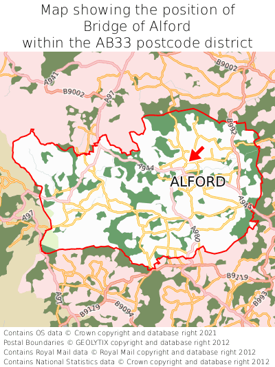 Where is Bridge of Alford? Bridge of Alford on a map