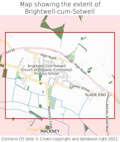 Where is Brightwell-cum-Sotwell? Brightwell-cum-Sotwell on a map