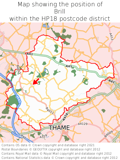 Where is Brill? Brill on a map