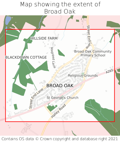Where is Broad Oak? Broad Oak on a map