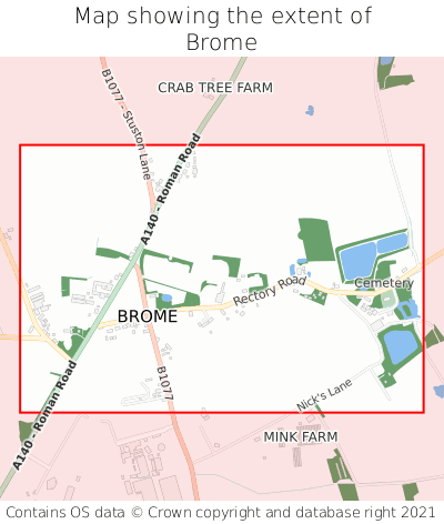Where is Brome? Brome on a map