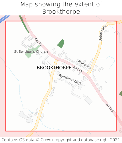 Where is Brookthorpe? Brookthorpe on a map