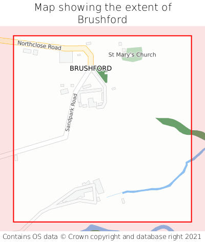 Where is Brushford? Brushford on a map