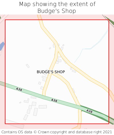 Where is Budge's Shop? Budge's Shop on a map