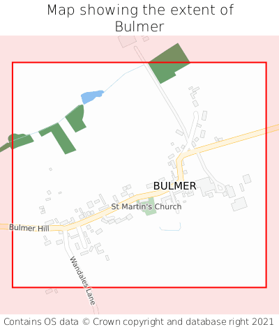 Where is Bulmer? Bulmer on a map