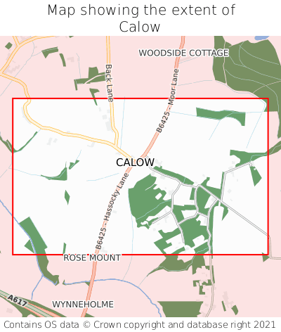 Where is Calow? Calow on a map