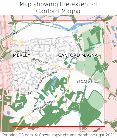 Where is Canford Magna? Canford Magna on a map