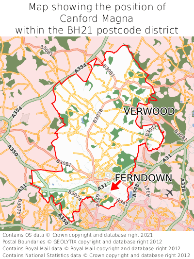 Where is Canford Magna? Canford Magna on a map