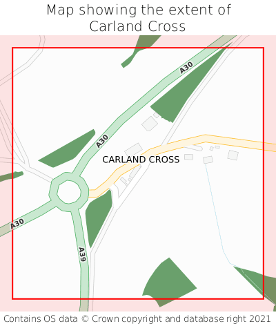 Where is Carland Cross? Carland Cross on a map