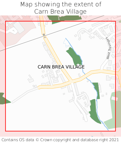 Where is Carn Brea Village? Carn Brea Village on a map