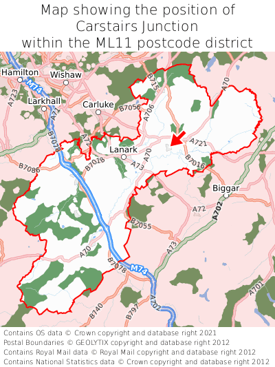 Where is Carstairs Junction? Carstairs Junction on a map