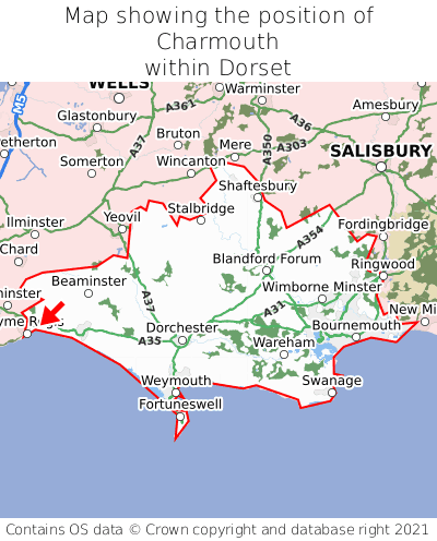Where is Charmouth? Charmouth on a map