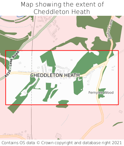 Where is Cheddleton Heath? Cheddleton Heath on a map