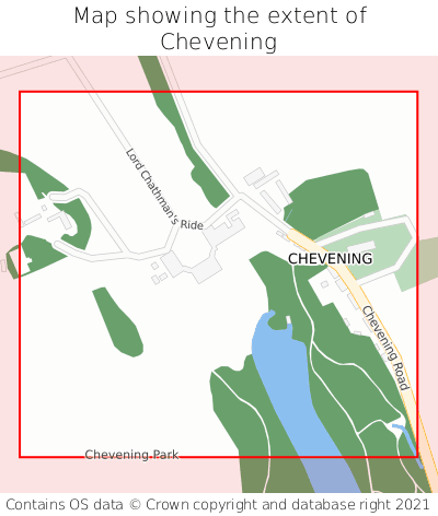 Where is Chevening? Chevening on a map