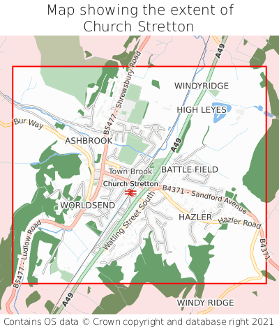 Where is Church Stretton? Church Stretton on a map