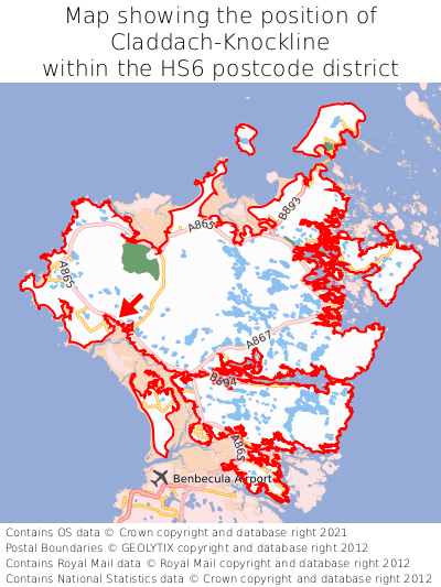 Where is Claddach-Knockline? Claddach-Knockline on a map