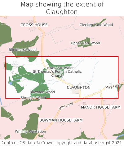 Where is Claughton? Claughton on a map