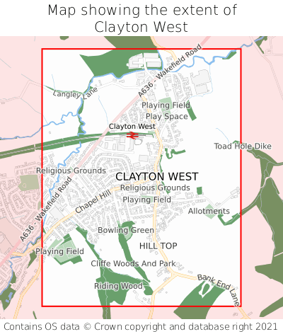 Where is Clayton West? Clayton West on a map