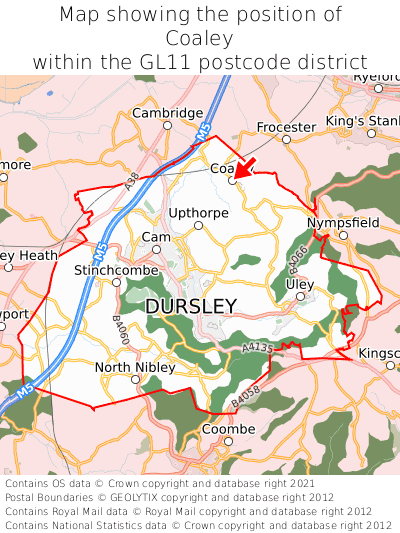 Where is Coaley? Coaley on a map