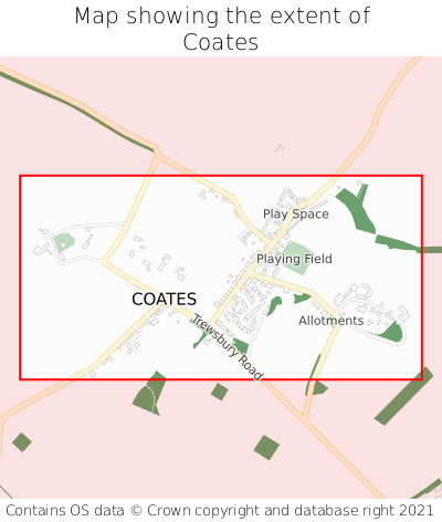 Where is Coates? Coates on a map