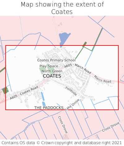 Where is Coates? Coates on a map