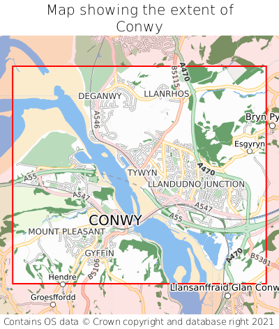 Where is Conwy? Conwy on a map