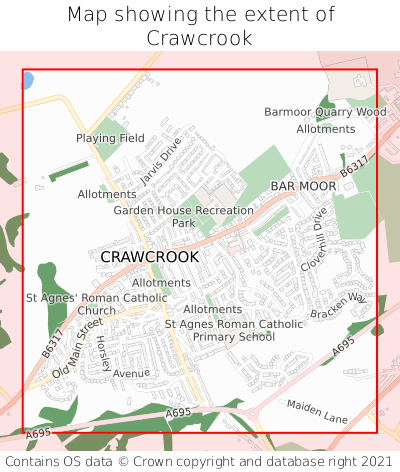 Where is Crawcrook? Crawcrook on a map