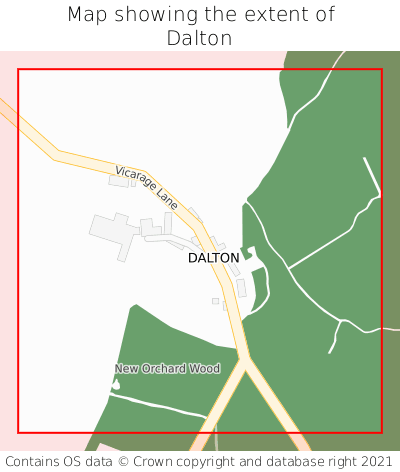 Where is Dalton? Dalton on a map