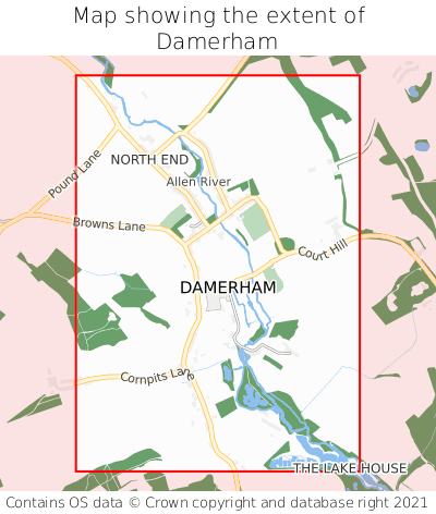 Where is Damerham? Damerham on a map