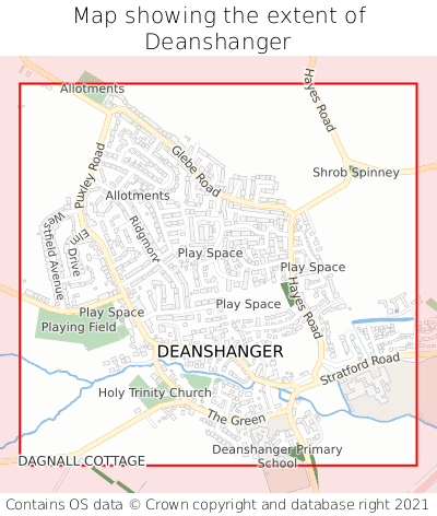 Where is Deanshanger? Deanshanger on a map