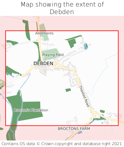 Where is Debden? Debden on a map