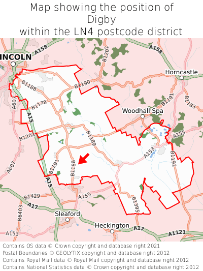 Where is Digby? Digby on a map