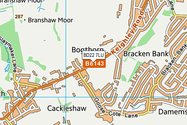 BD22 7LU maps, stats, and open data