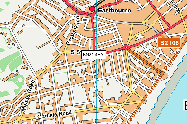 BN21 4HY maps, stats, and open data